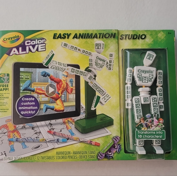 Crayola | Toys | Crayola Color Alive Easy Animation Studio Mannequin ...
